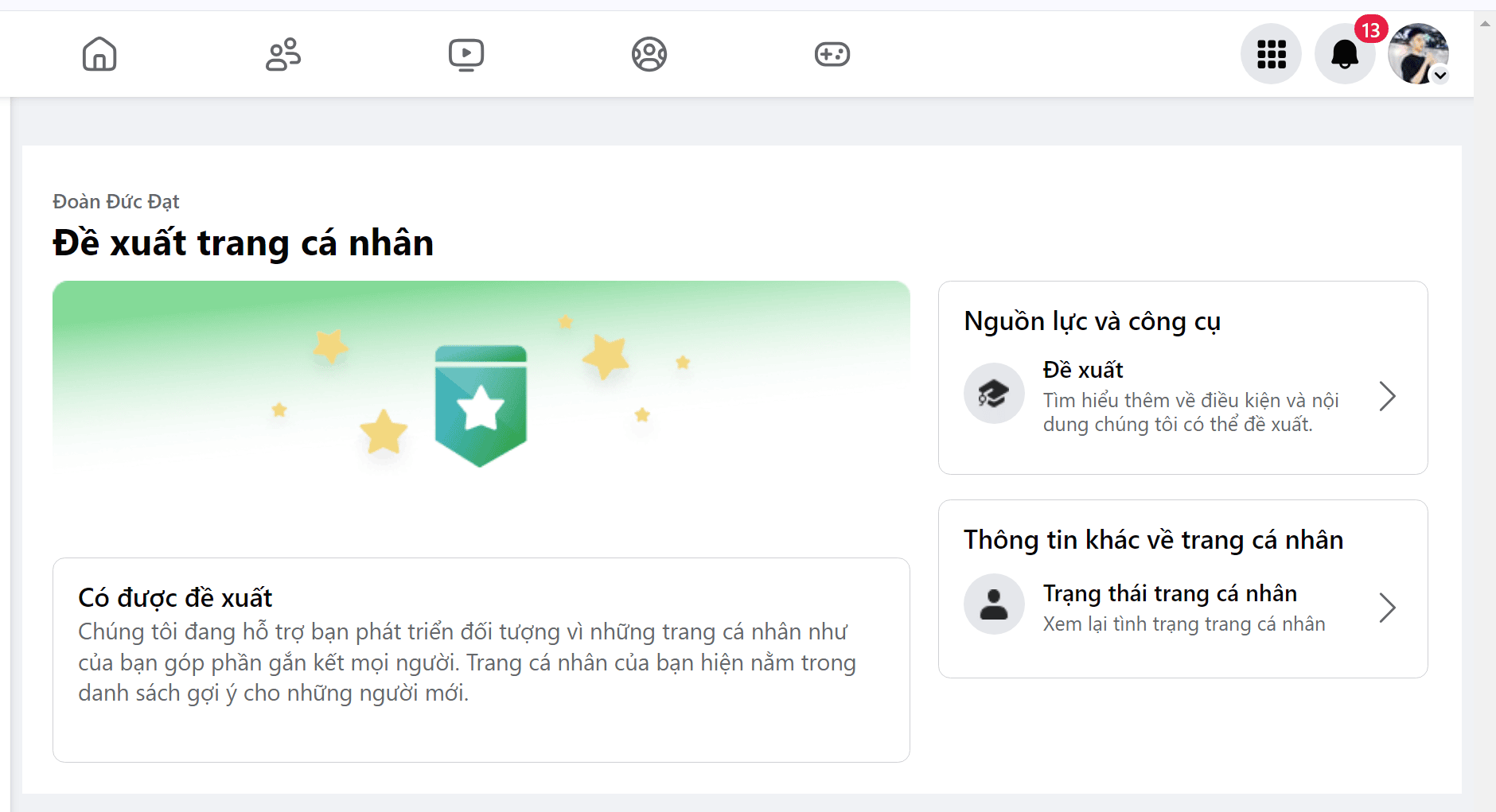 Cách kiểm tra Facebook cá nhân đủ điều kiện đề xuất - Mape Academy