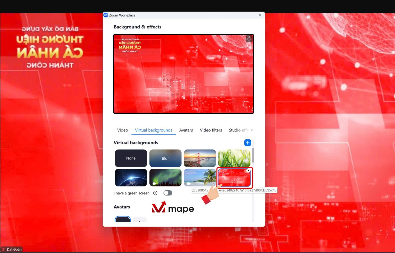 Cách thay đổi background zoom, thay nền zoom trên điện thoại và máy ...