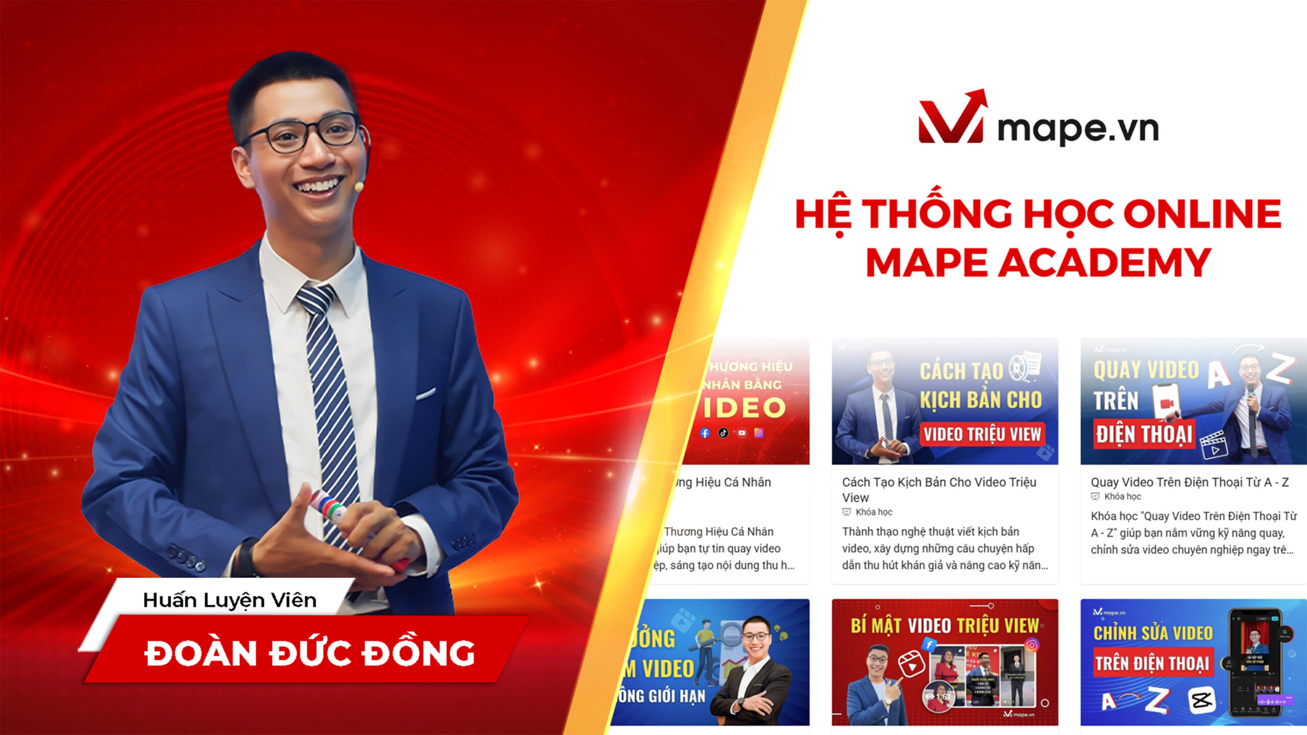 Kích thước ảnh bìa, thumbnail Youtube 2025 - Mape Academy